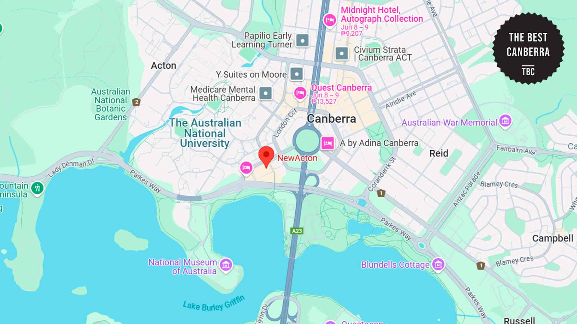 The only guide you need to NewActon, Canberra